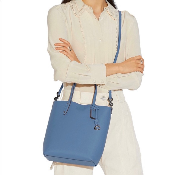 Coach | Bags | Coach 7827 Central Shopper Tote In Blue | Poshmark